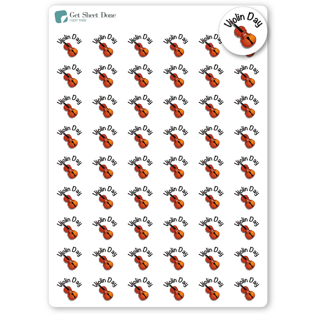 Violin Planner Stickers | Rehearsal Stickers | Performing Arts Stickers ...