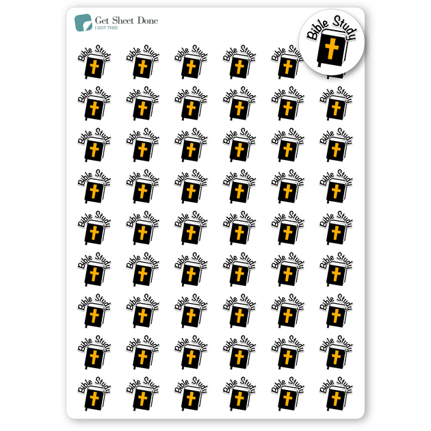 Bible Study Planner Stickers - Sunday School Stickers - Church Stickers ...