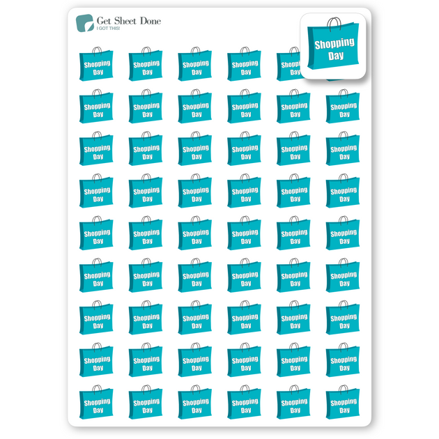 Shopping Day Stickers - Chore Planner Stickers - ToDo Stickers – Get ...