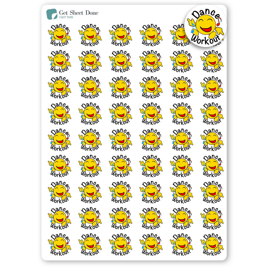 Workout Planner Stickers - Exercise Reminder Stickers - Health Stickers ...